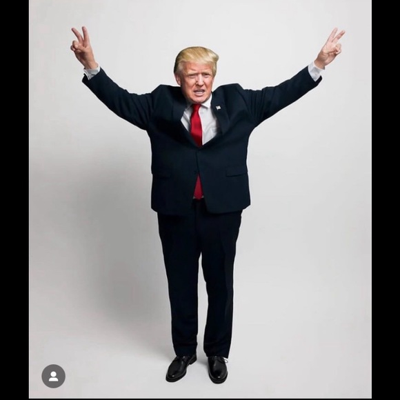 Party Supplies | Donald Trump Life Size Cardboard Cutout Nixon Pose ...